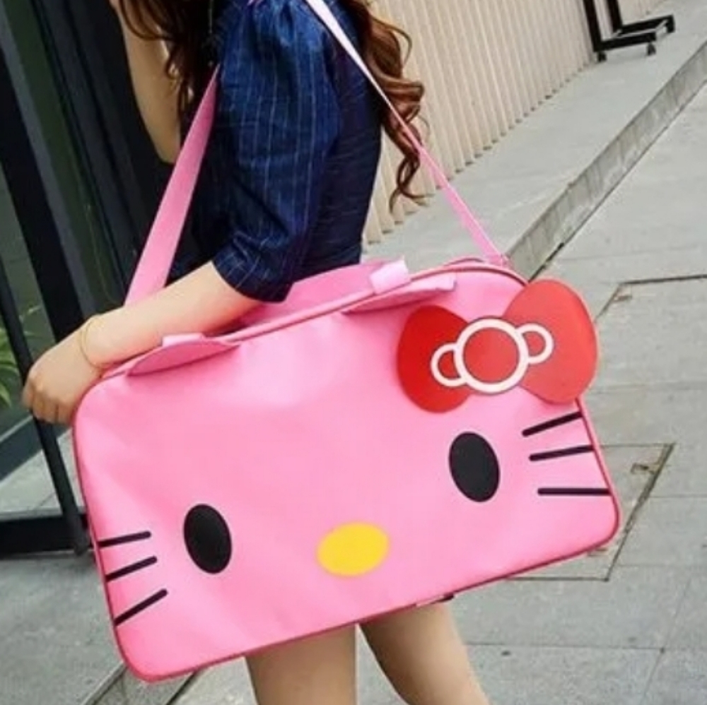 Hello Kitty Gym Shopping Travel Bag (Pink) - Gem